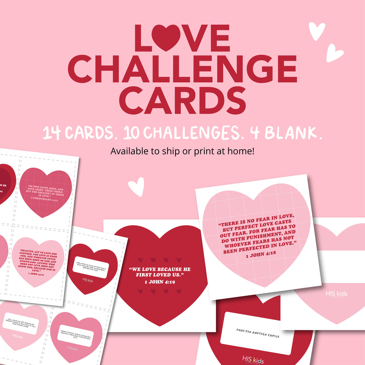 Digital Love Challenge Cards – His Kids Company