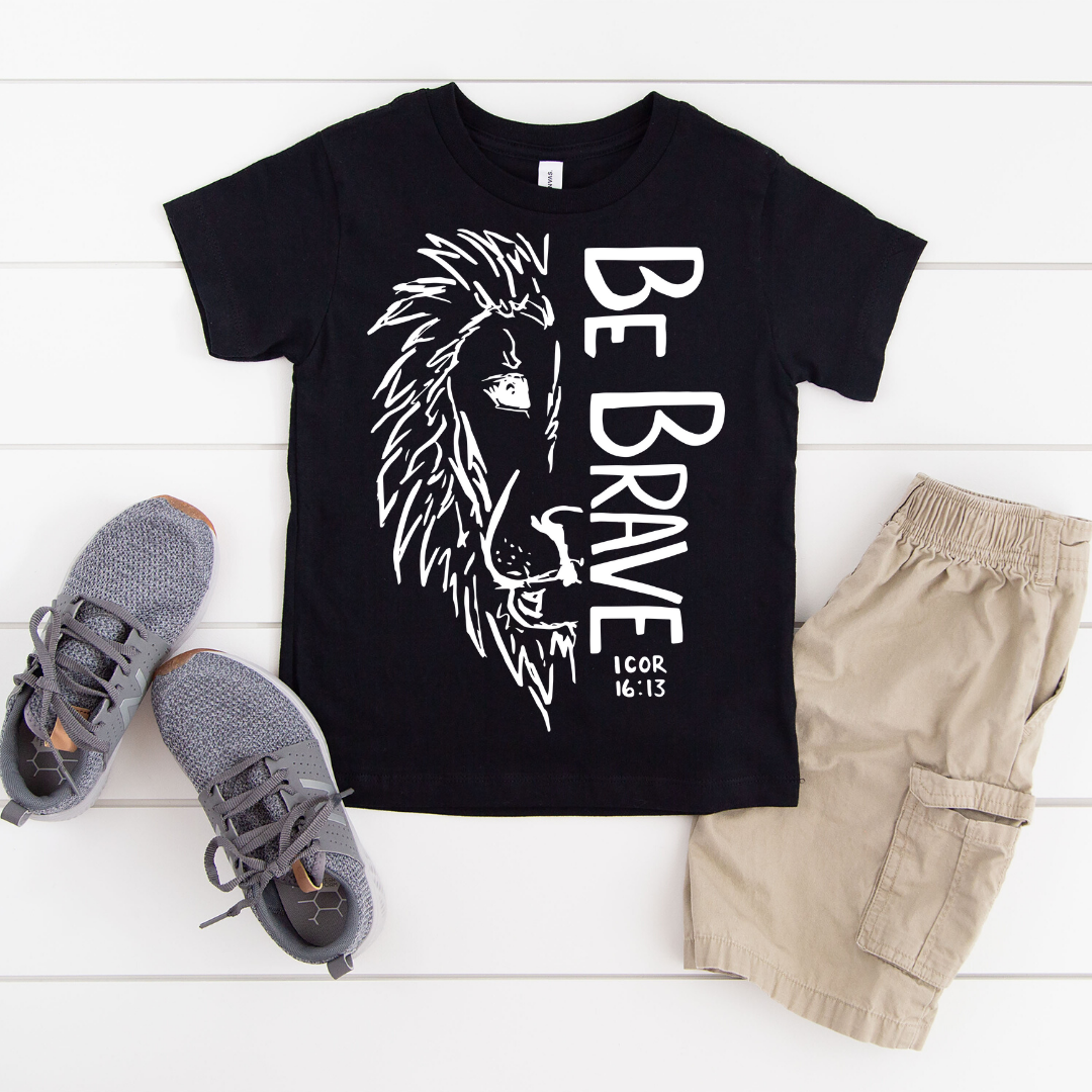 Be Brave Lion T-shirt – His Kids Company