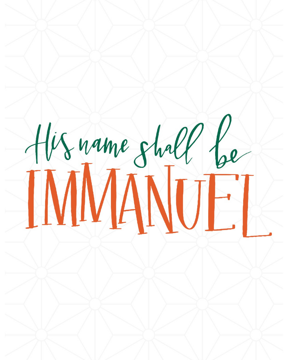 Free His name shall be Immanuel Bible Study – His Kids Company